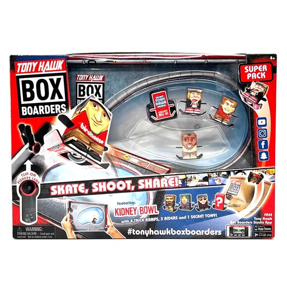 Tony Hawk, Hog Wild | Toys | Tony Hawk Box Boarders Super Pack Kidney ...